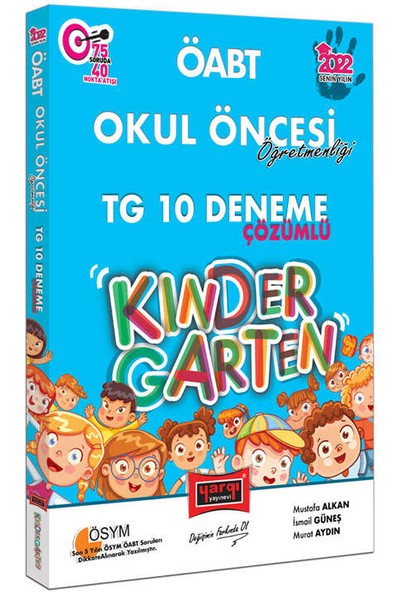 Yargı Yayınları 2022 ÖABT Okul Öncesi Öğretmenliği Kindergarten Tamamı Çözümlü TG 10 Deneme