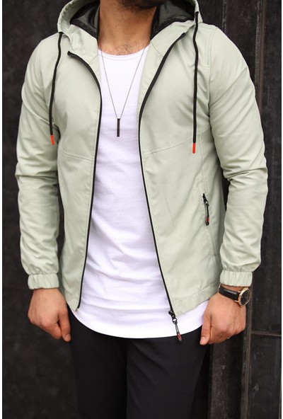 Densmood Erkek Rüzgar ve Su Dayanıklı Düz Renk Kapüşonlu Yağmurluk Densmood Erkek Rüzgar ve Su Dayanıklı Düz Renk Kapüşonlu Yağmurluk