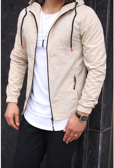 Densmood Erkek Rüzgar ve Su Dayanıklı Düz Renk Kapüşonlu Yağmurluk Densmood Erkek Rüzgar ve Su Dayanıklı Düz Renk Kapüşonlu Yağmurluk