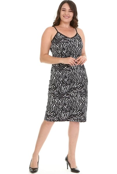 Myline Askılı Örme Elbise