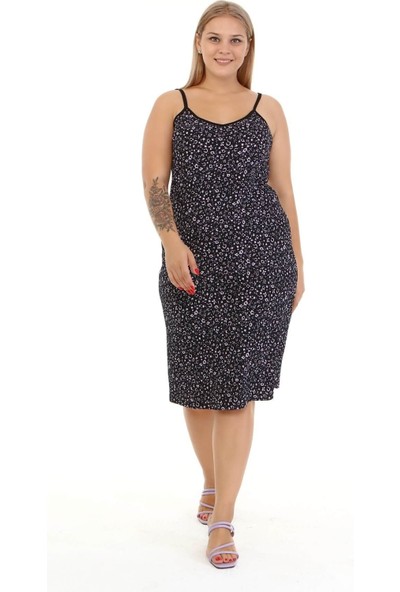 Myline Askılı Örme Elbise