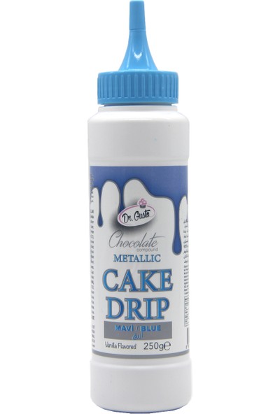 Dr Gusto Metalik Drip Kokolin Çikolata Mavi 250 gr Dr Gusto Metalik Drip Kokolin Çikolata Mavi 250 gr