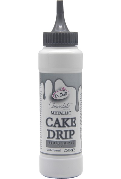 Dr Gusto Metalik Drip Kokolin Çikolata Gümüş 250 gr Dr Gusto Metalik Drip Kokolin Çikolata Gümüş 250 gr