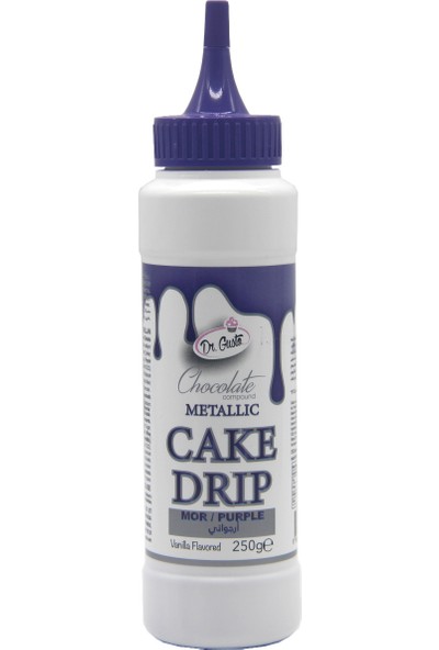 Dr Gusto Metalik Drip Kokolin Çikolata Mor 250 gr Dr Gusto Metalik Drip Kokolin Çikolata Mor 250 gr
