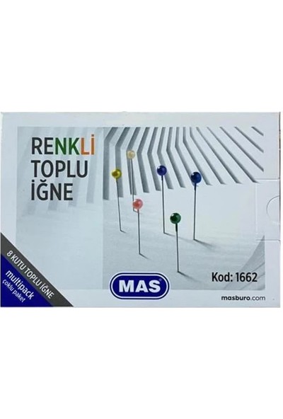 MAS Renkli Başlı Toplu Iğne 1662 MAS Renkli Başlı Toplu Iğne 1662
