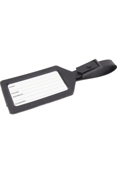 Bagacar Siyah Valiz Isimliği Uçak Bagaj Etiketi