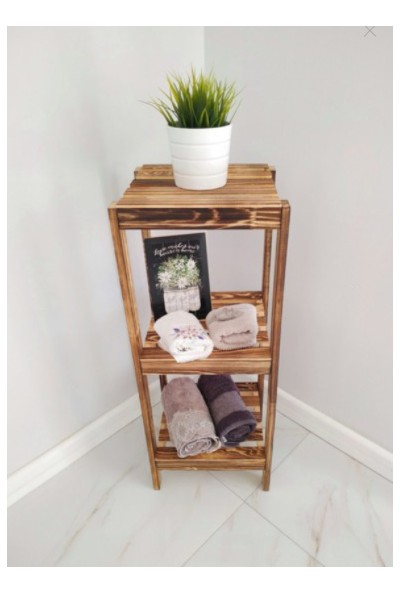Mch Ahşap 3 Katlı Raf Banyo Düzenleyici