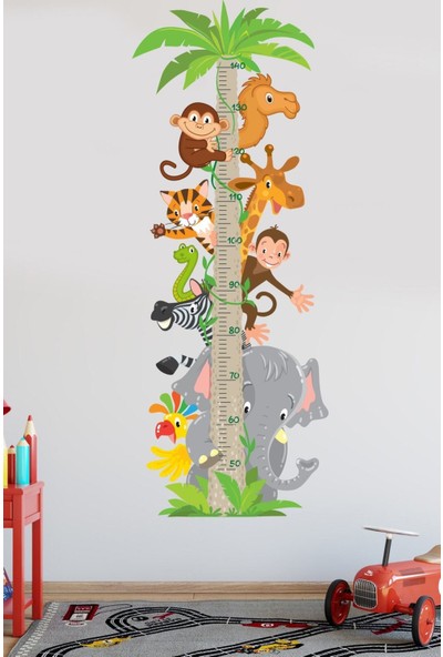 Amoris Sevimli Hayvanlar Temalı Boy Ölçer Duvar Amoris Sevimli Hayvanlar Temalı Boy Ölçer Duvar