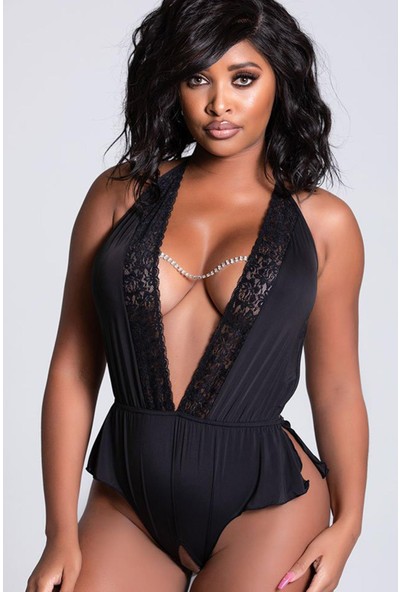 Vonda Wear 51019- Kadın Siyah Dantelli Boyundan Bağlamalı Fantezi Gecelik Takım Vonda Wear 51019- Kadın Siyah Dantelli Boyundan Bağlamalı Fantezi Gecelik Takım