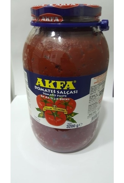 Akfa Cam Kavanoz Domates Salçası 3,2 kg