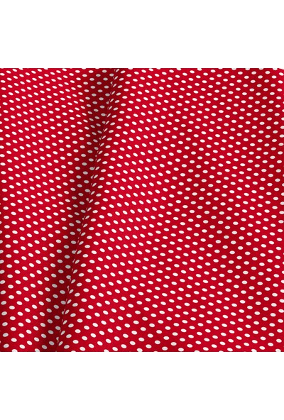 Bursa Kumaşçısı Puantiyeli Poplin Kumaş