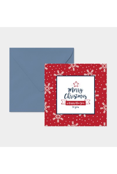 Hrs Kartpostal - Tebrik Kartı & Zarf Yeni Yıl Yılbaşı Noel