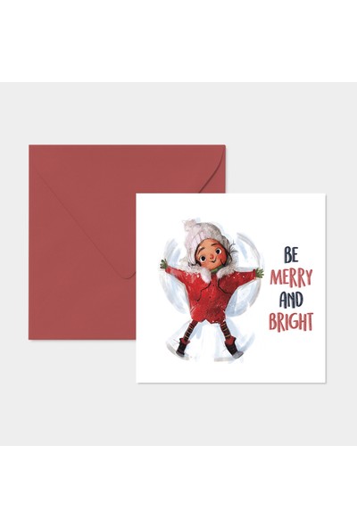 Hrs Kartpostal - Tebrik Kartı & Zarf Yeni Yıl Yılbaşı Noel