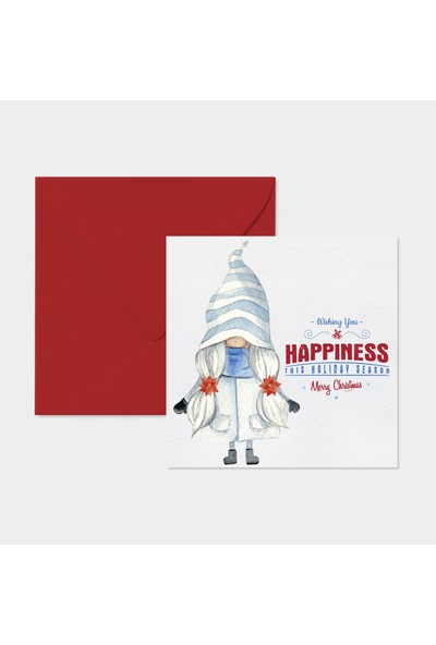 Hrs Kartpostal - Tebrik Kartı & Zarf Yeni Yıl Yılbaşı Noel