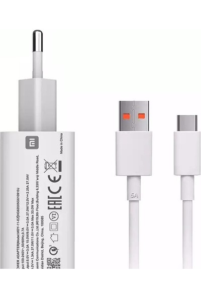 Xiaomi 33W Turbo Hızlı Şarj ve Kablosu