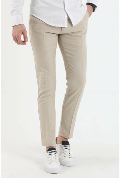Densmood Erkek Düz Renk Kumaş Pantolon