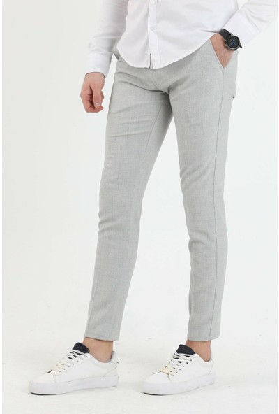 Densmood Erkek Düz Renk Kumaş Pantolon