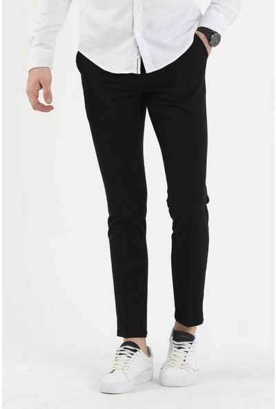 Densmood Erkek Düz Renk Kumaş Pantolon