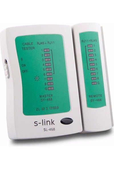 S-Link SL-468 Rj-45 Rj-11 Lüks Kablo Test S-Link SL-468 Rj-45 Rj-11 Lüks Kablo Test