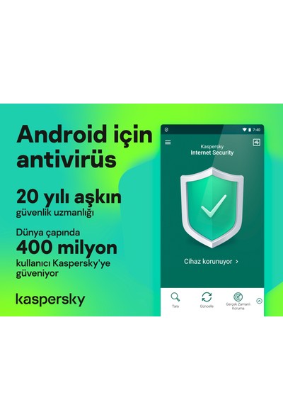 Kaspersky Android Security 3 Cihaz 1 Yıl