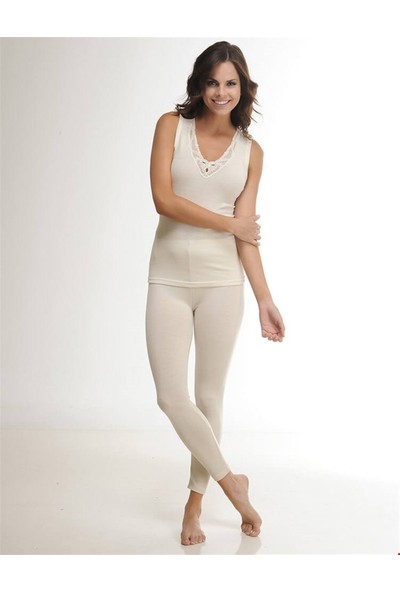 Hasyün Kadın Likralı Yün Tayt Içlik