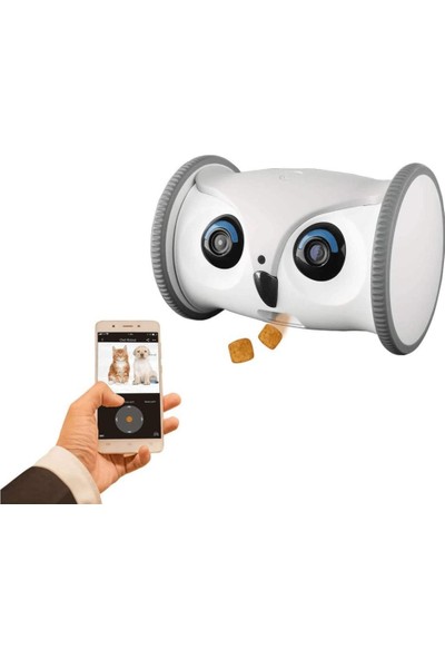 Skymee Owl Robot: Mobile Full Hd Pet Camera With Treat Dispenser Skymee Owl Robot: Mobile Full Hd Pet Camera With Treat Dispenser