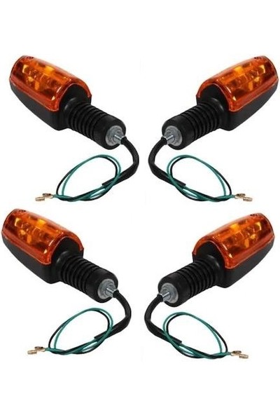 Motolinas Motosiklet Sinyal Uzun Körüklü Takım 4 Adet Cg Çita Xcg