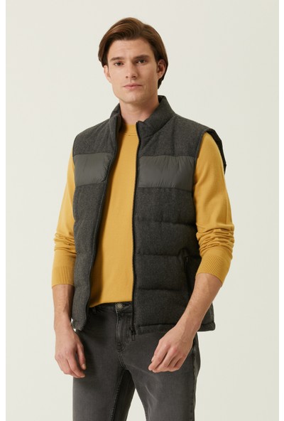 Network Antrasit Casual Yelek