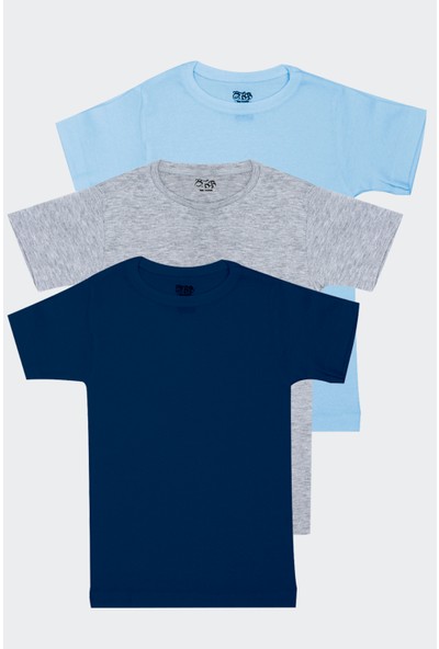 Öts Erkek Çocuk Renkli T-Shirt Atlet 3'lü Paket %100 Pamuk Ribana Öts Erkek Çocuk Renkli T-Shirt Atlet 3'lü Paket %100 Pamuk Ribana