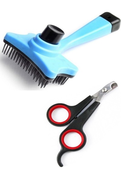 Kitchen Beauty Otomatik Temizlenen Tuşlu Evcil Hayvan Fırçası Tüy Toplayıcı Tarak ve Kedi Köpek Tırnak Makası Kitchen Beauty Otomatik Temizlenen Tuşlu Evcil Hayvan Fırçası Tüy Toplayıcı Tarak ve Kedi Köpek Tırnak Makası