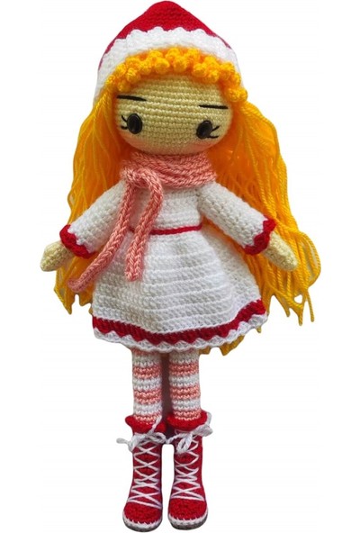 Quzucuk Kids El Örgüsü Kız Bebek Amigurumi Oyuncak 34CM Quzucuk Kids El Örgüsü Kız Bebek Amigurumi Oyuncak 34CM