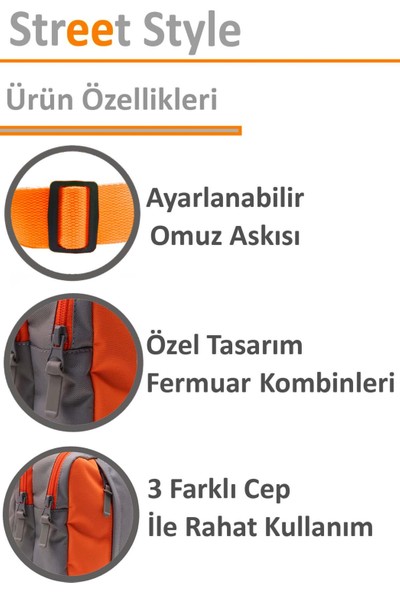 Delta Spor Street Style Omuz Çantası Kullanışlı Bel Çantası Üç Cepli Özel Tasarım Spor Çanta Delta Spor Street Style Omuz Çantası Kullanışlı Bel Çantası Üç Cepli Özel Tasarım Spor Çanta