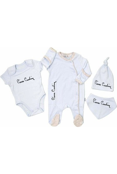 Pierre Cardin Baby Pierre Cardin Baskılı Yenidoğan Hastane Çıkış 4'lü Set