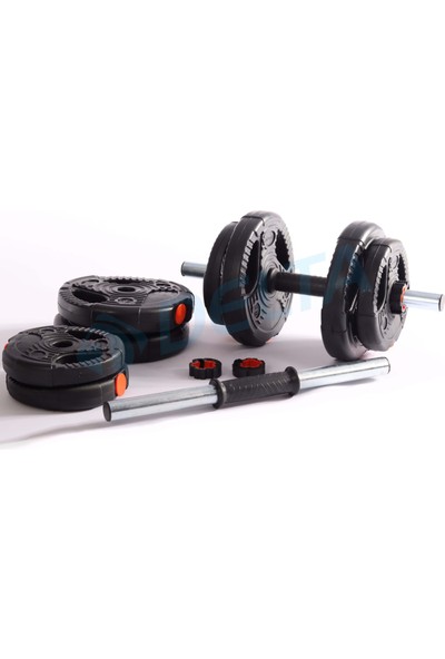Delta Özel Dizayn 18 kg Ağırlık Halter Dambıl Fitness Seti (16 kg Plaka + 2 kg Bar) Delta Özel Dizayn 18 kg Ağırlık Halter Dambıl Fitness Seti (16 kg Plaka + 2 kg Bar)