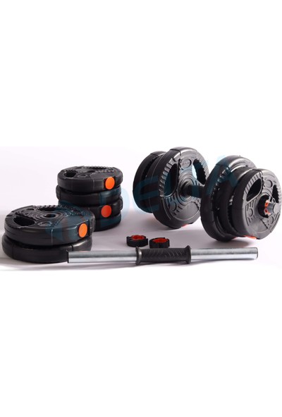 Delta Özel Dizayn 24 kg Ağırlık Halter Dambıl Fitness Seti (22 kg Plaka + 2 kg Bar) Delta Özel Dizayn 24 kg Ağırlık Halter Dambıl Fitness Seti (22 kg Plaka + 2 kg Bar)