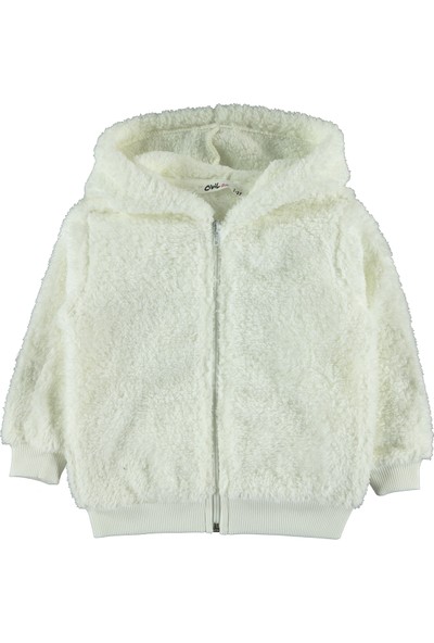 Civil Girls Kız Çocuk Kapüşonlu Hırka 2-5 Yaş Ekru