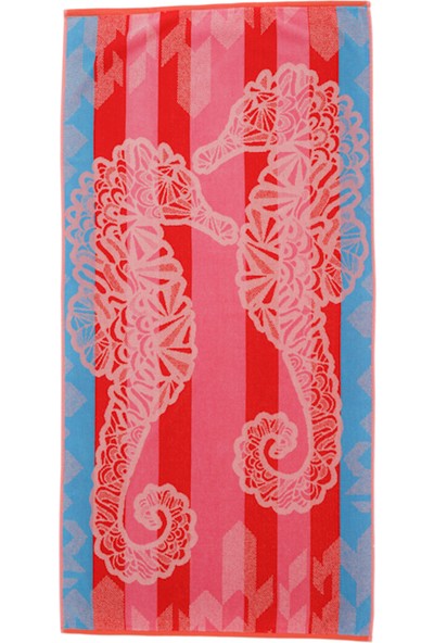 Özdilek Summer Heat Seahorse Kadife Plaj Havlusu 70X140