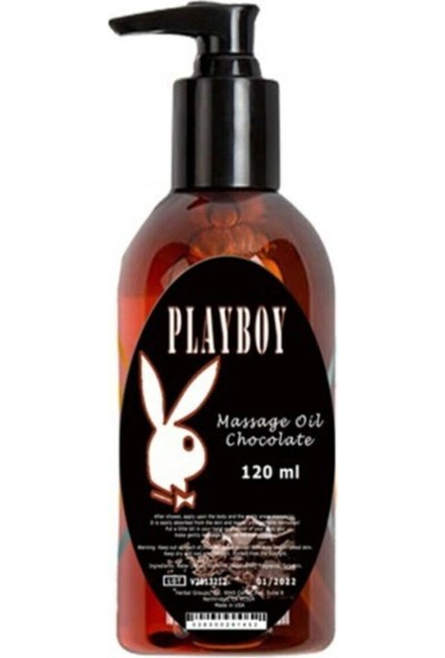 Playboy Chocolate Massage Oil 120 ml Çikolata Aromalı Vücut Masaj Yağ