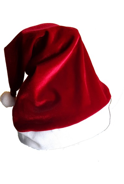 Alışveriş Çok Kolay Noel Baba Şapkası (Kadife)