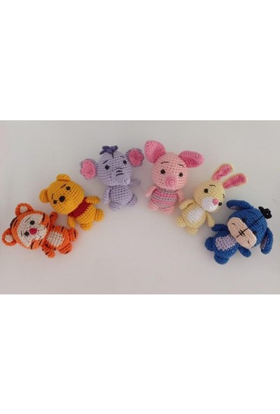 Oyuncak Park Winnie The Pooh Serisi Uyku Arkadaşları Amigurumi Organik Oyuncak 6lı