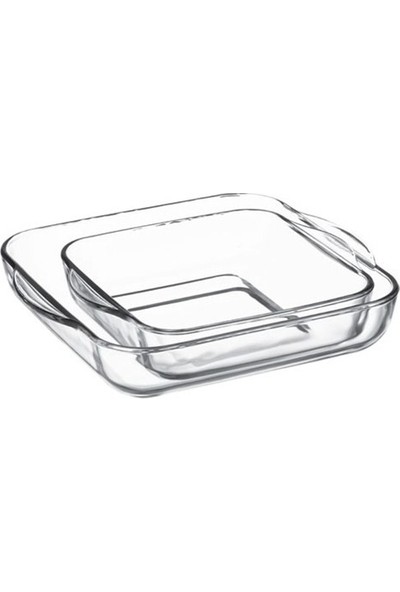 Paşabahçe Borcam 2'li Kare Tepsi Paşabahçe Borcam 2'li Kare Tepsi