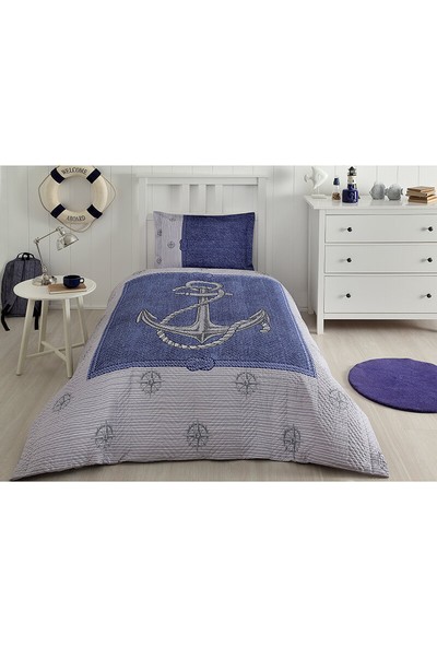 Özdilek Anchor Denim Tek Kişilik Kapitone Nevresim Takımı Özdilek Anchor Denim Tek Kişilik Kapitone Nevresim Takımı