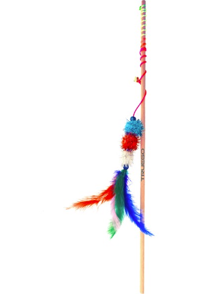 Sdy Pet Ahşap Saplı Renkli Parlak Ponponlu ve Tüylü Oyuncak Kedi Oltası - 50 cm Sdy Pet Ahşap Saplı Renkli Parlak Ponponlu ve Tüylü Oyuncak Kedi Oltası - 50 cm