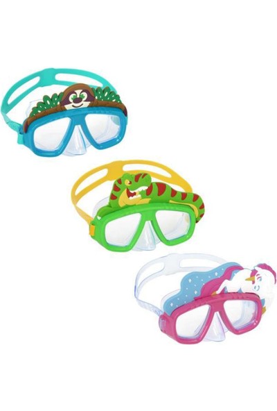 Bestway Hydro-Swim Hayvan Figürlü Yüzücü Gözlüğü 22064 Bestway Hydro-Swim Hayvan Figürlü Yüzücü Gözlüğü 22064