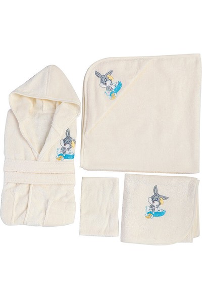 Özdilek Bugs Bunny Lisans Nakışlı Bambu Yenidoğan Bebek Seti Özdilek Bugs Bunny Lisans Nakışlı Bambu Yenidoğan Bebek Seti
