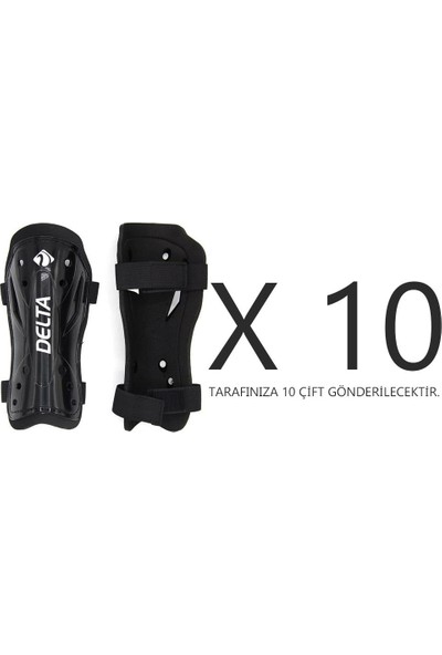 Delta 10 Çift Tekmelik Futbol Tekmeliği Kaval Koruyucu Kavallık (Çift Cırtlı)