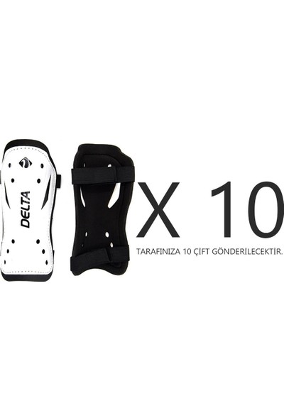 Delta 10 Çift Tekmelik Futbol Tekmeliği Kaval Koruyucu Kavallık (Çift Cırtlı)