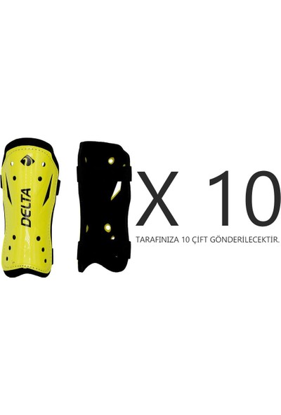 Delta 10 Çift Tekmelik Futbol Tekmeliği Kaval Koruyucu Kavallık (Çift Cırtlı)