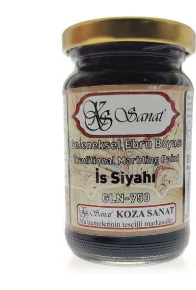 Koza Sanat Geleneksel Ebru Boyası 105CC Is Siyahı Koza Sanat Geleneksel Ebru Boyası 105CC Is Siyahı