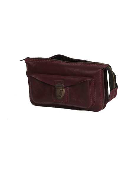 Hakiki Deri Bohem Tasarım El Işi El Çantası